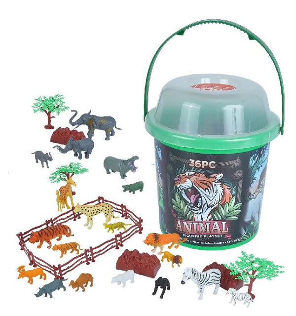 Bucket Zoo Animals (36p) – Zoo Shop