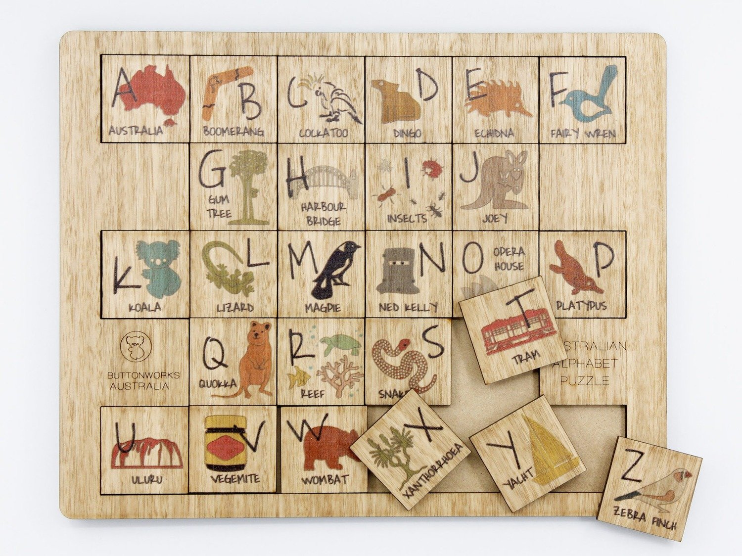 Puzzle Australian Alphabet – Zoo Shop