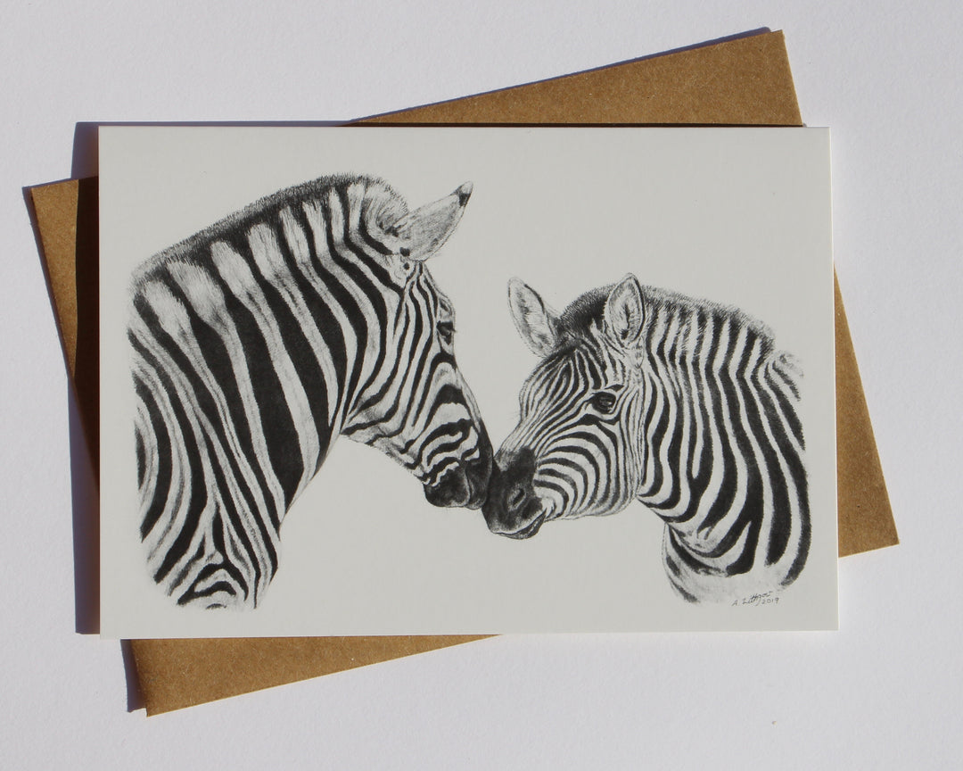 Greeting Card Zebra – Zoo Shop